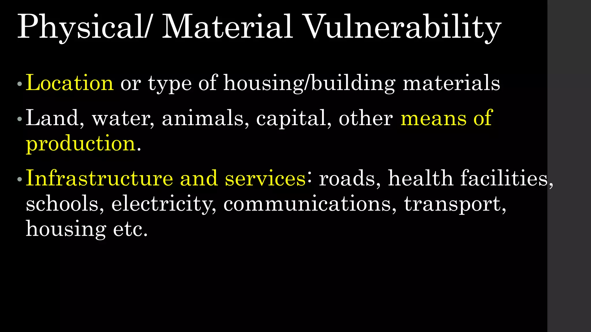 Disaster, Hazard, Types of Hazard (Natural and Man Made Hazards), and ...