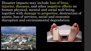 Disaster, Hazard, Types of Hazard (Natural and Man Made Hazards), and ...