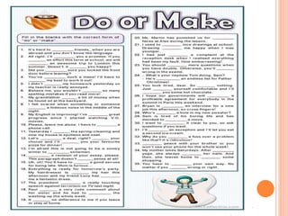 Lesson 1. do vs make | PPT