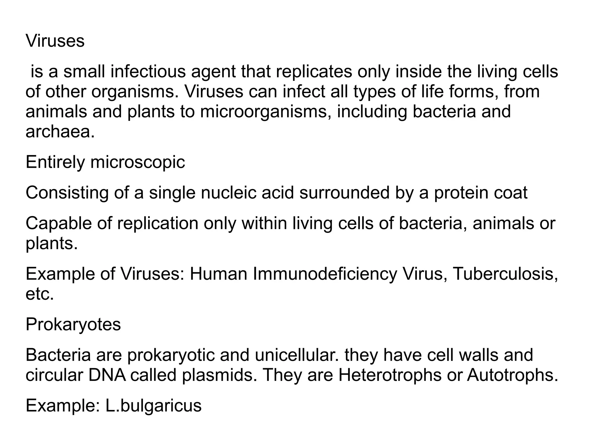 IGCSE Biology 0610 - Introduction to Biology - Characteristics of ...