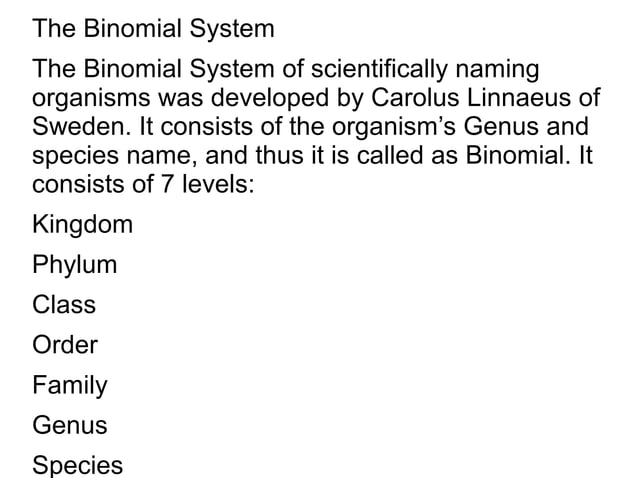 IGCSE Biology 0610 - Introduction to Biology - Characteristics of ...