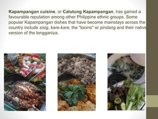 Introduction to Kapampangan Culture and Cuisine | PPTX