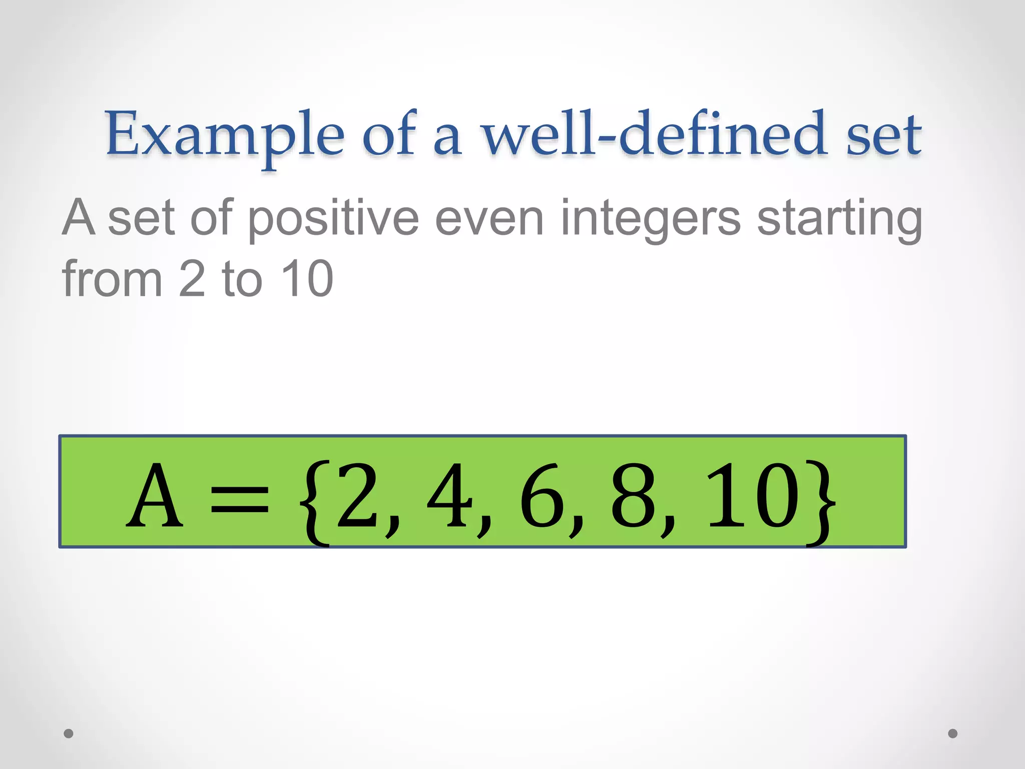 Lesson 1.1 basic ideas of sets part 1 | PPTX
