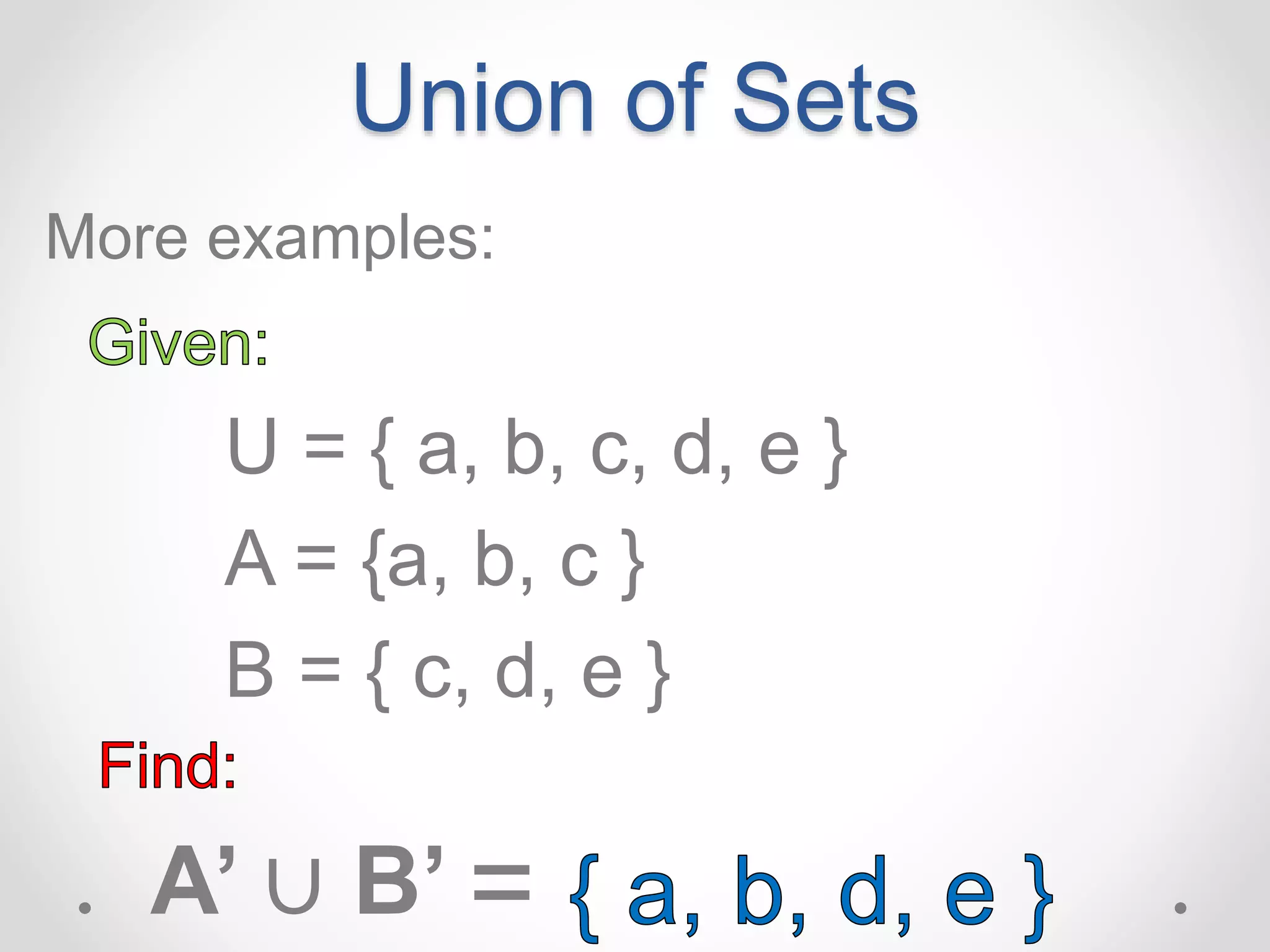 Lesson 1.1 basic ideas of sets part 3 | PPTX