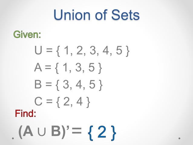 Lesson 1.1 basic ideas of sets part 3 | PPT