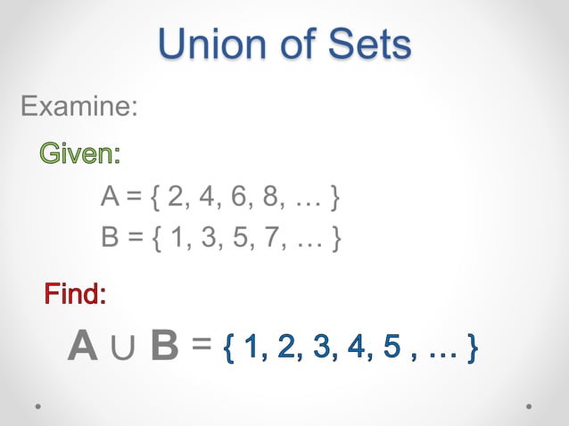 Lesson 1.1 basic ideas of sets part 3 | PPT