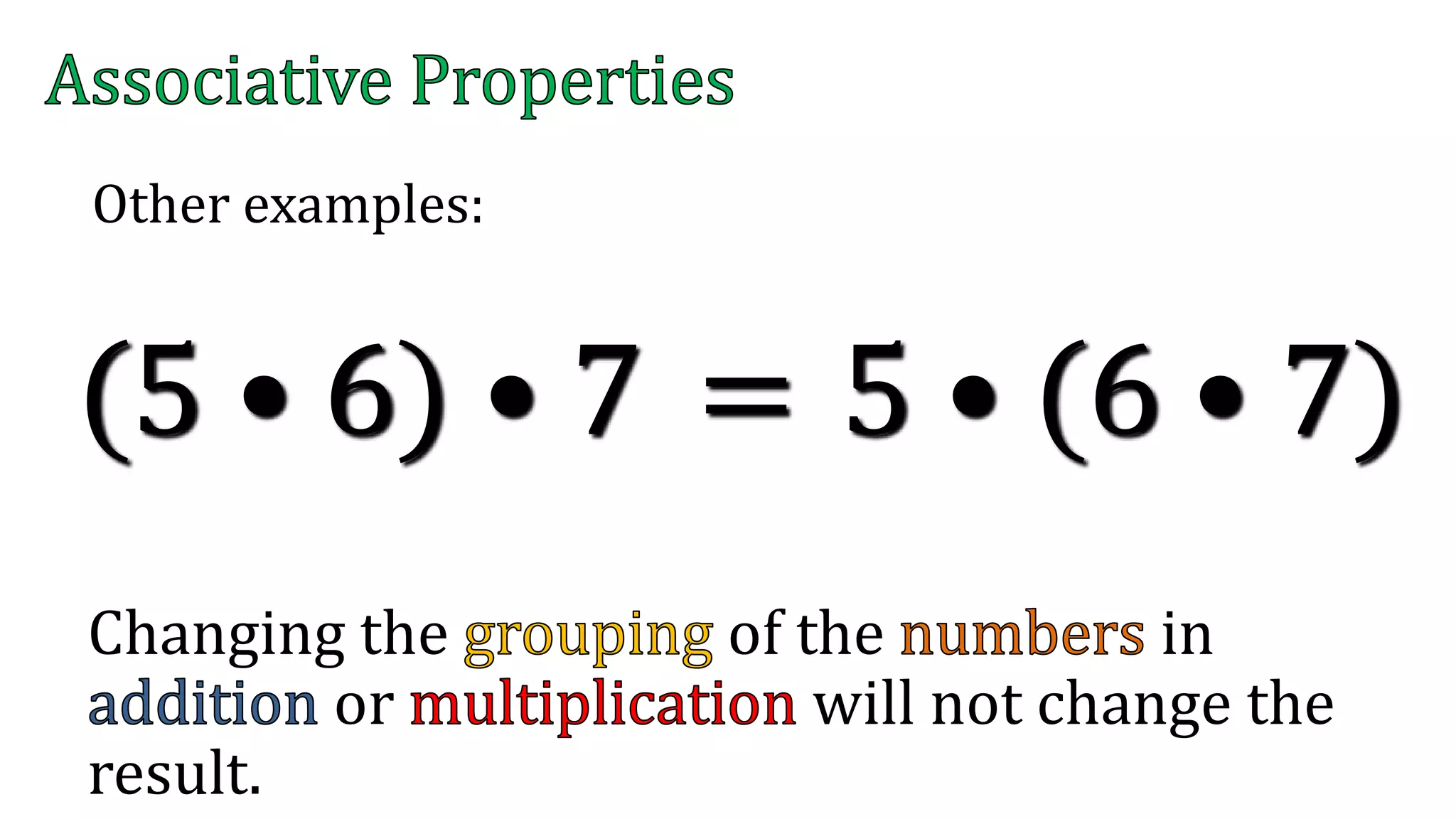 Lesson 1.3 properties of real numbers | PPT