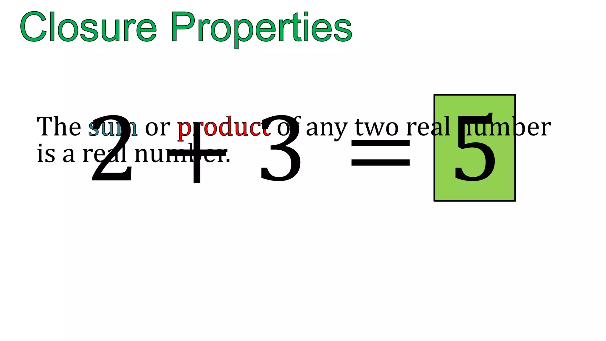 Lesson 1.3 Properties Of Real Numbers | Ppt
