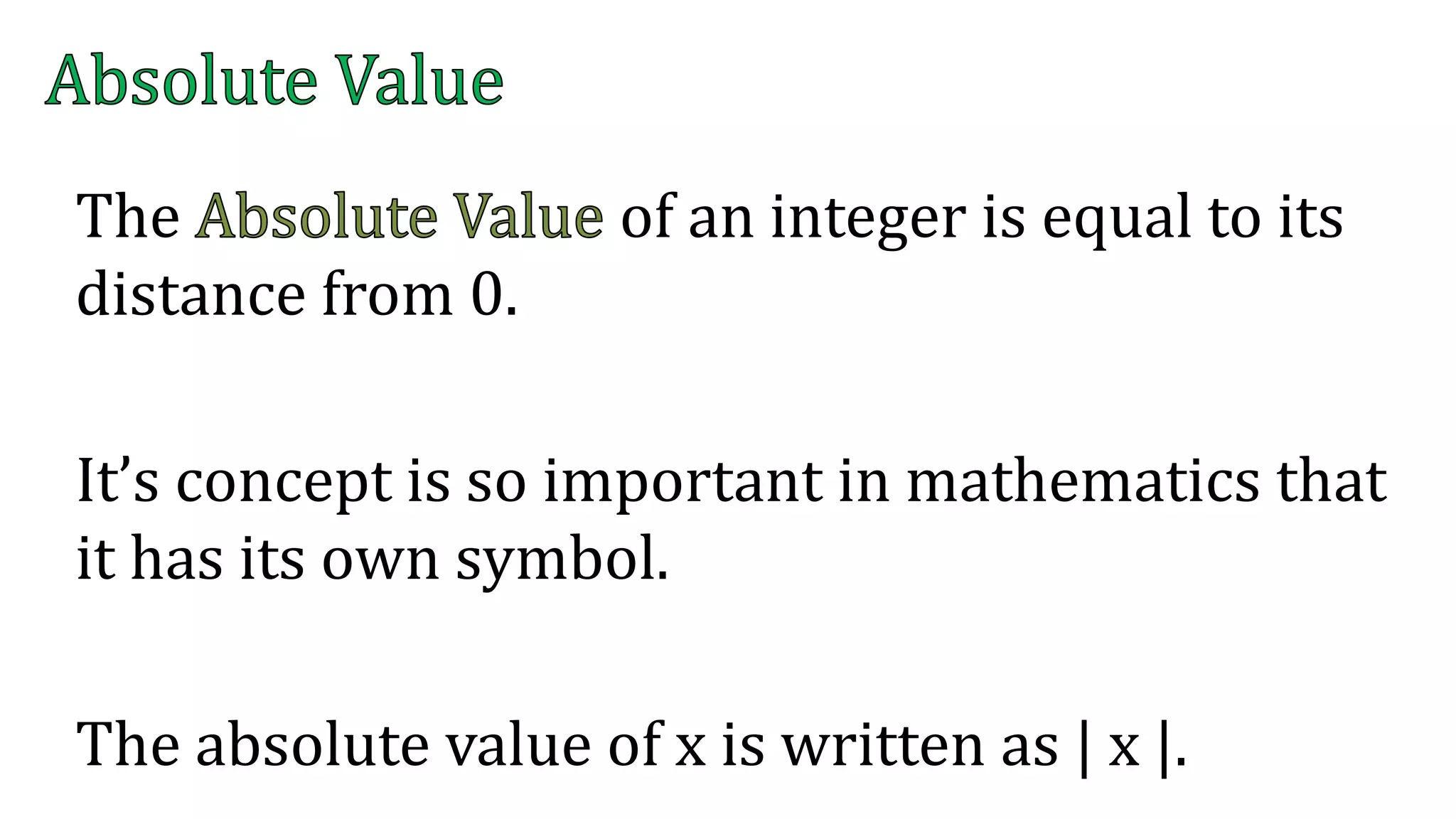 Lesson 1.4 the set of integers | PPTX