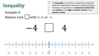 Lesson 1.4 the set of integers | PPTX