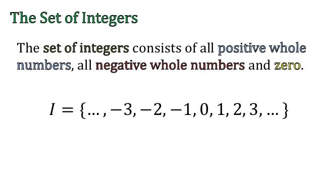 Lesson 1.4 the set of integers