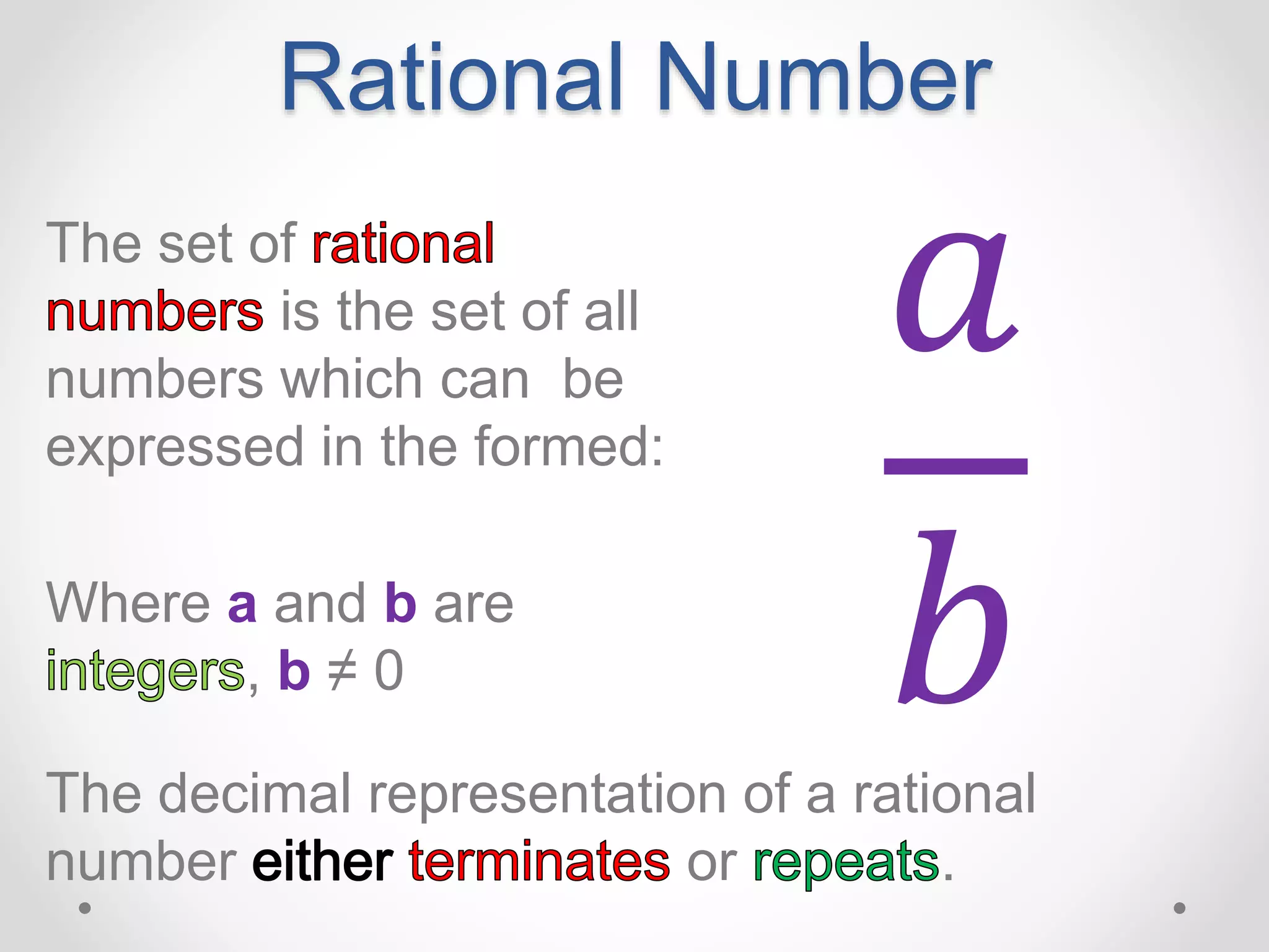 Lesson 1.9 the set of rational numbers | PPTX