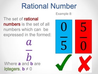 Rational Numbers Examples