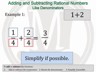 Lesson 1.9 a adding and subtracting rational numbers | PPTX