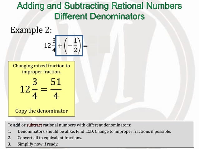 Lesson 1.9 a adding and subtracting rational numbers | PPTX
