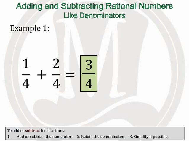 Lesson 1.9 a adding and subtracting rational numbers | PPTX