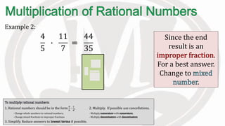 Lesson 1.9 b multiplication and division of rational numbers | PPTX