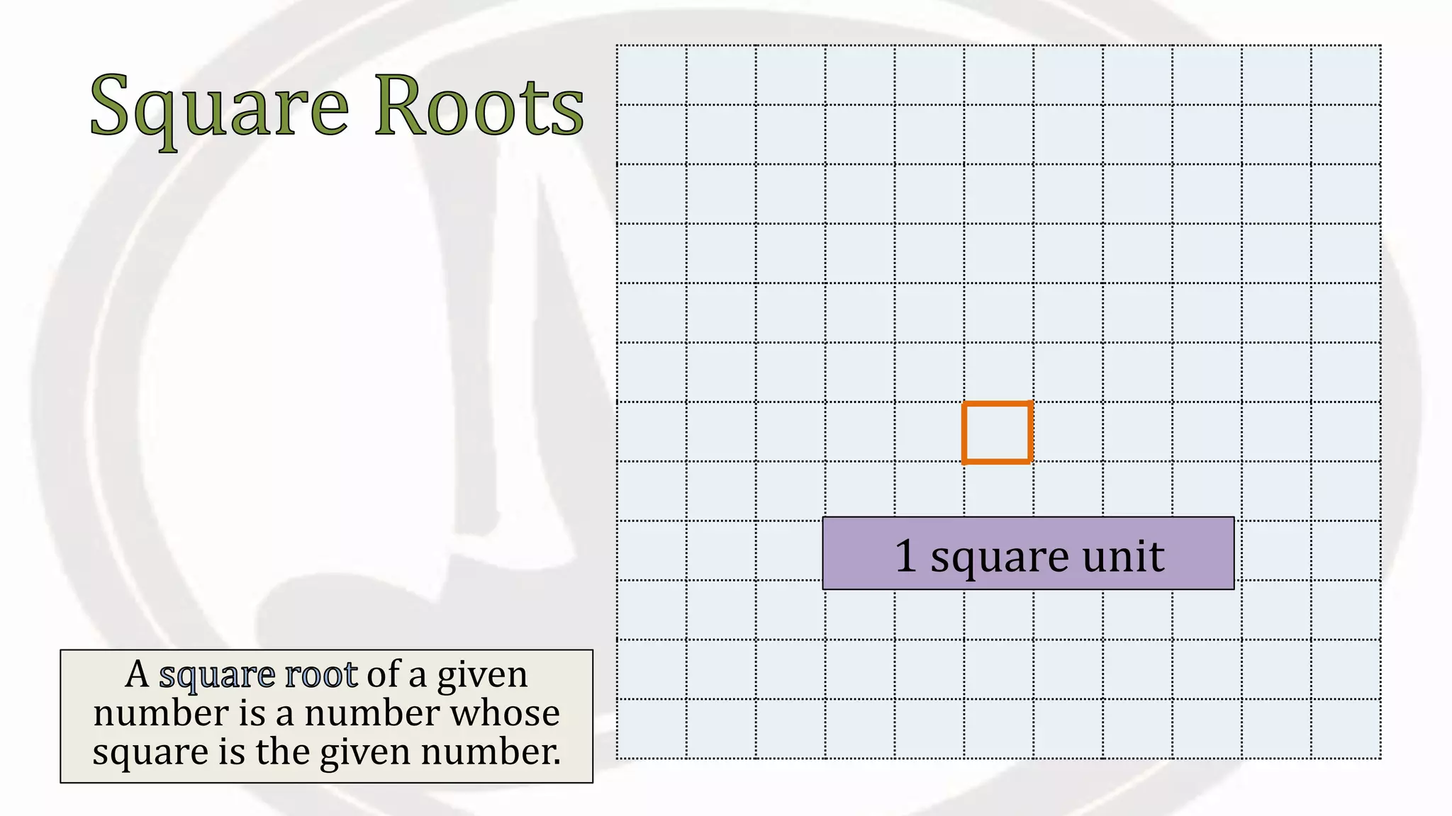 Lesson 1.10 square roots | PPTX