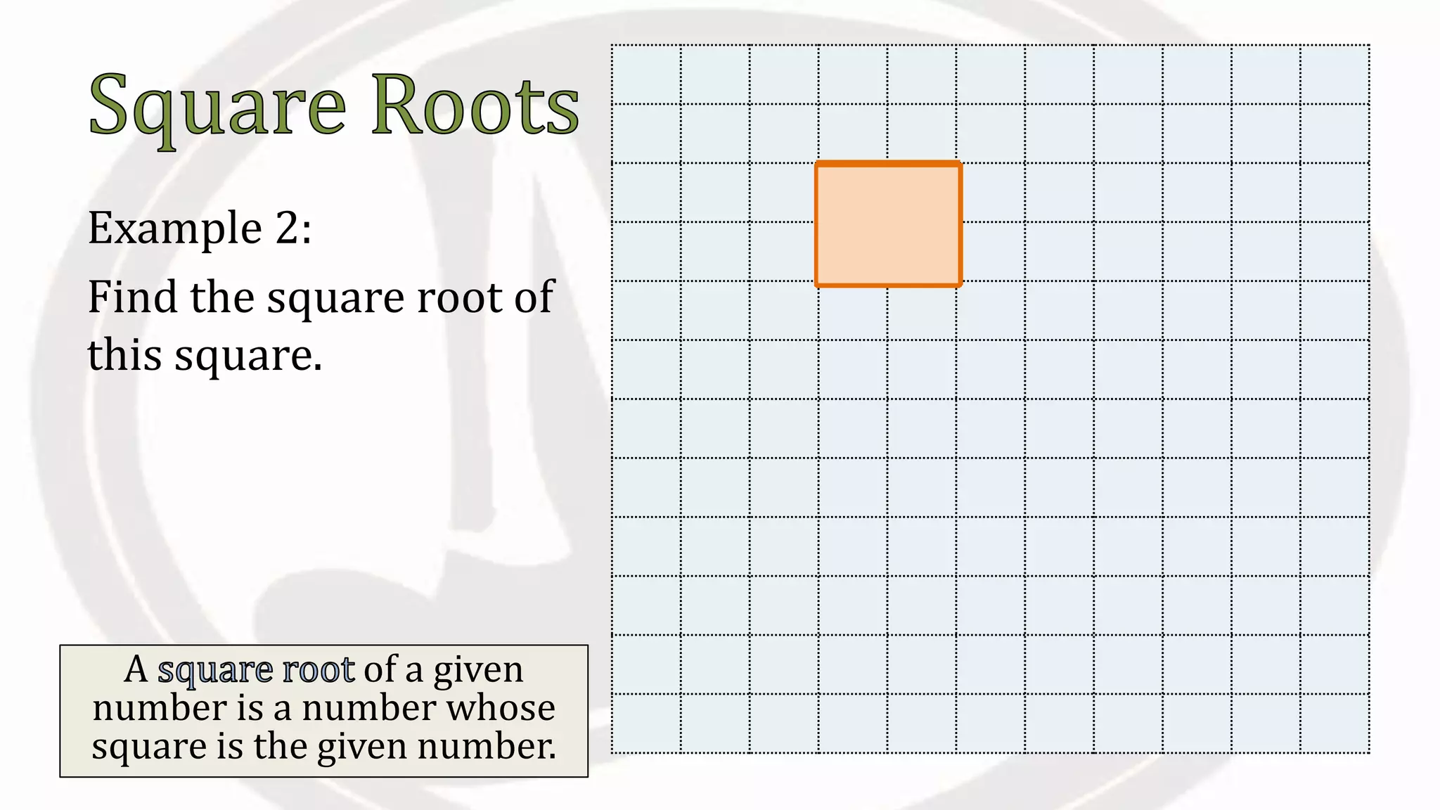Lesson 1.10 square roots | PPTX