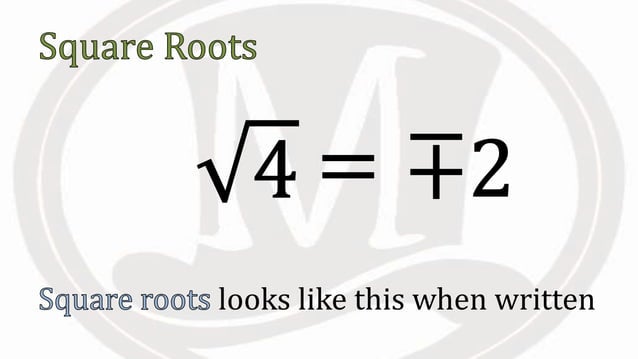 Lesson 1.10 square roots | PPTX