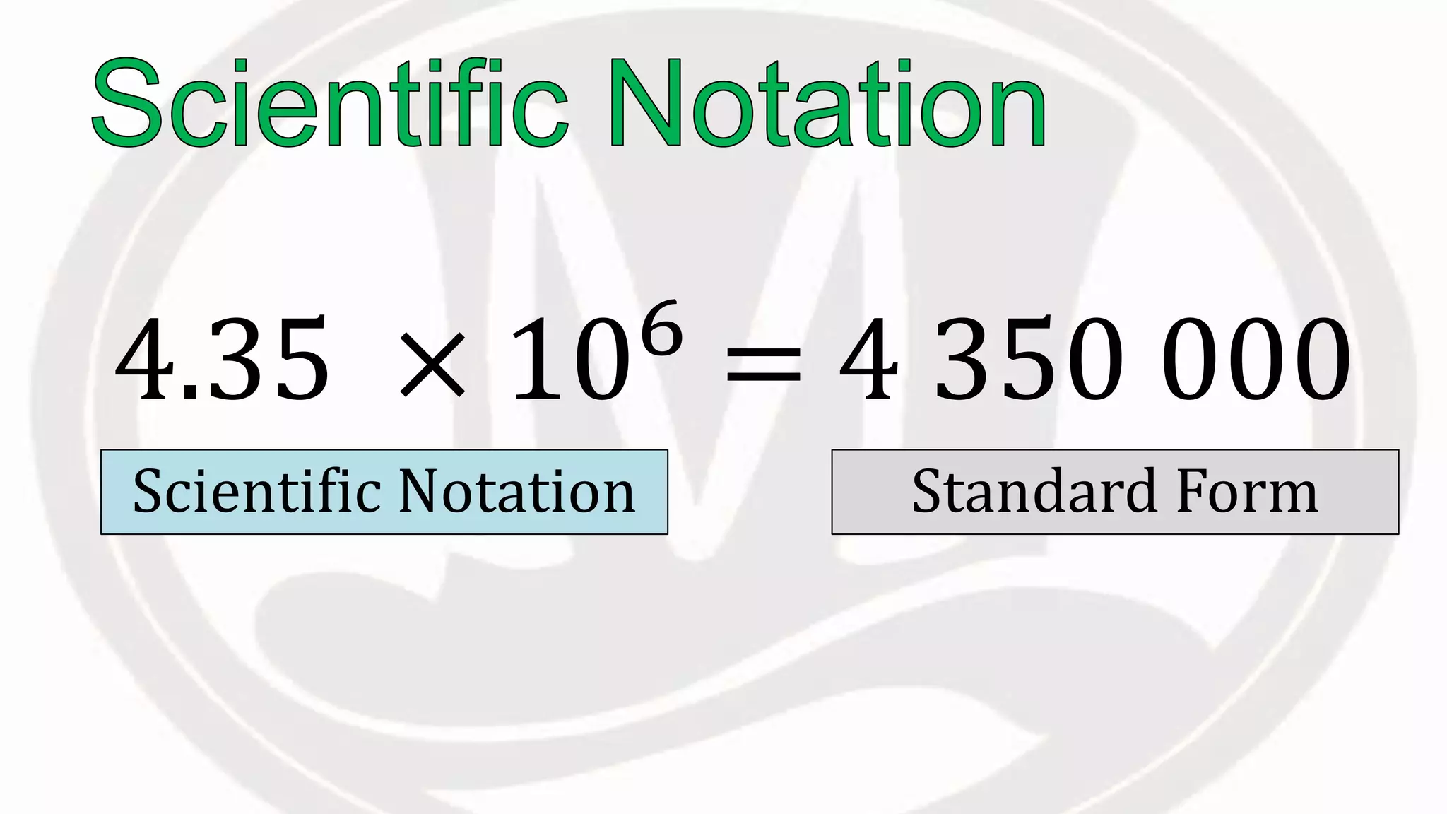 Lesson 1.11 scientific notation | PPTX