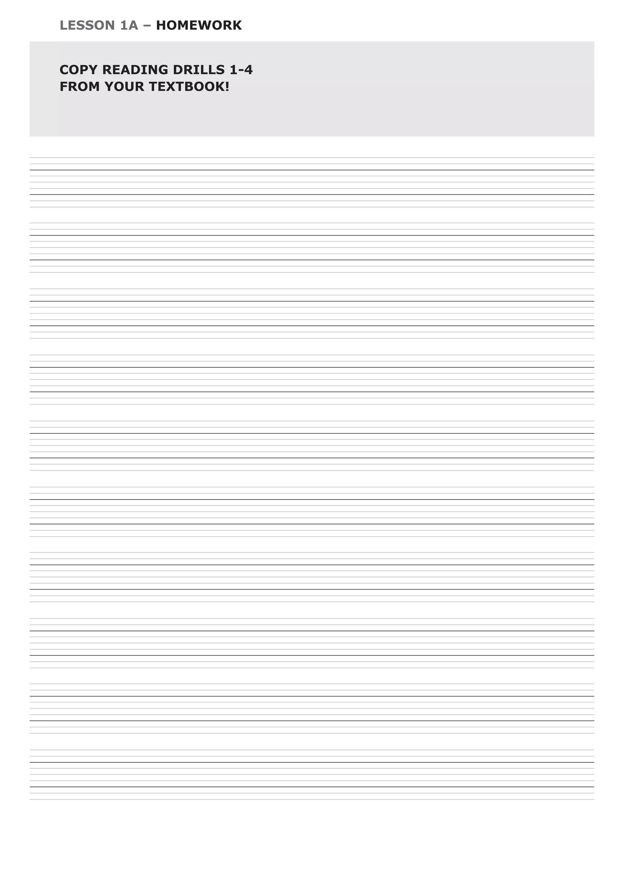 Thai Writing Sheet Lesson1 | PDF