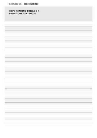 Thai Writing Sheet Lesson1 | PDF