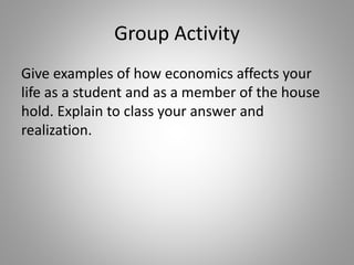 Lesson 1 what is economics | PPTX