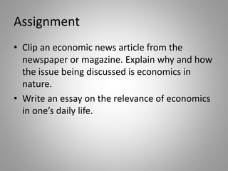 Lesson 1 what is economics | PPTX