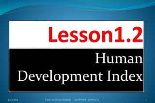 Human Development Index (HDI) in Nepal | PPTX