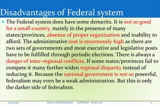 Concept of Regional Development and Federalism | PPTX
