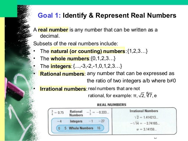 Lesson 1 1 Properties Of Real Numbers