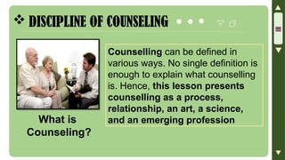 LESSON 1-2- COUNSELINGCOUNSELINGCOUNSELING.pptx | Family and Relationships