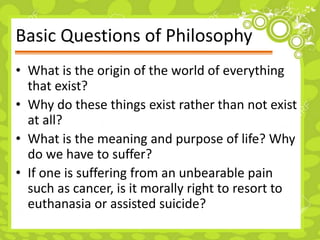 Introduction to the Human Philosophy | PPTX