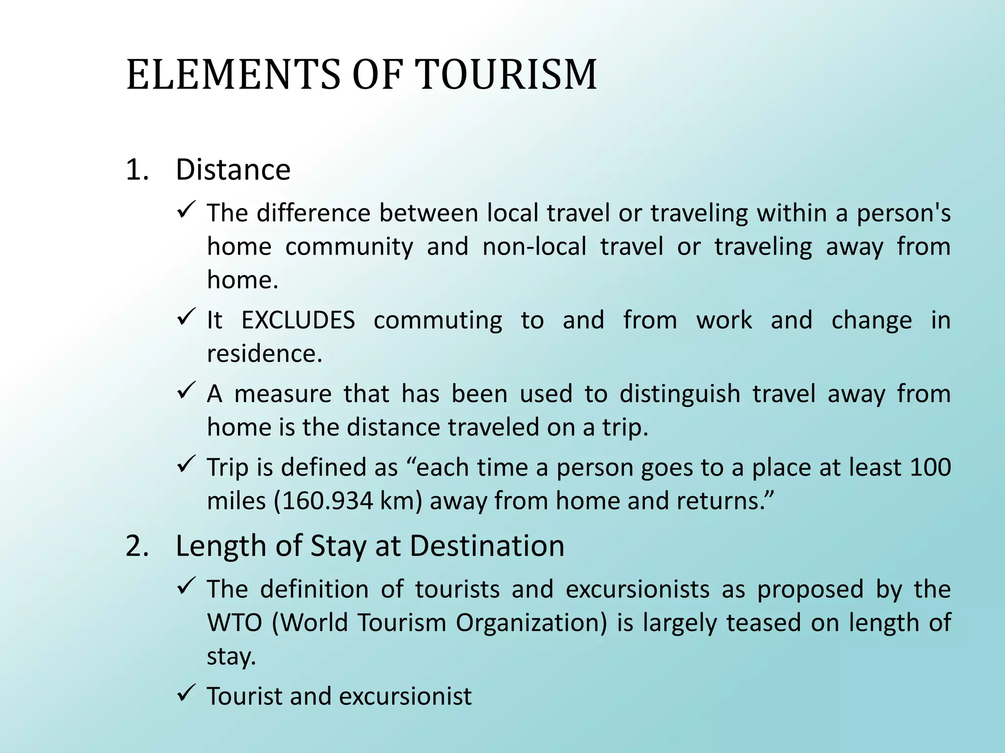 The meaning and Importance of Tourism | PPTX