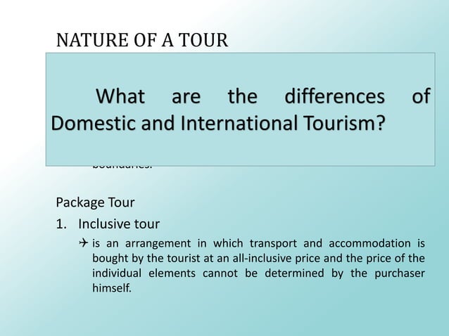 The meaning and Importance of Tourism | PPTX