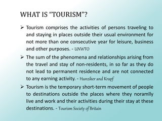 The meaning and Importance of Tourism | PPT