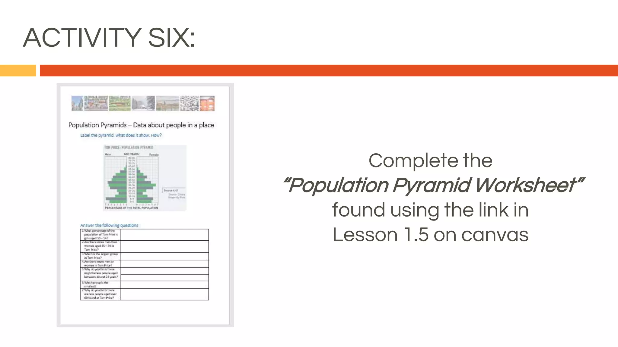 ROGA HSIE Lesson 1.5 Skills Population Pyramids | PPT