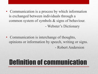 The Communication Process | PPTX