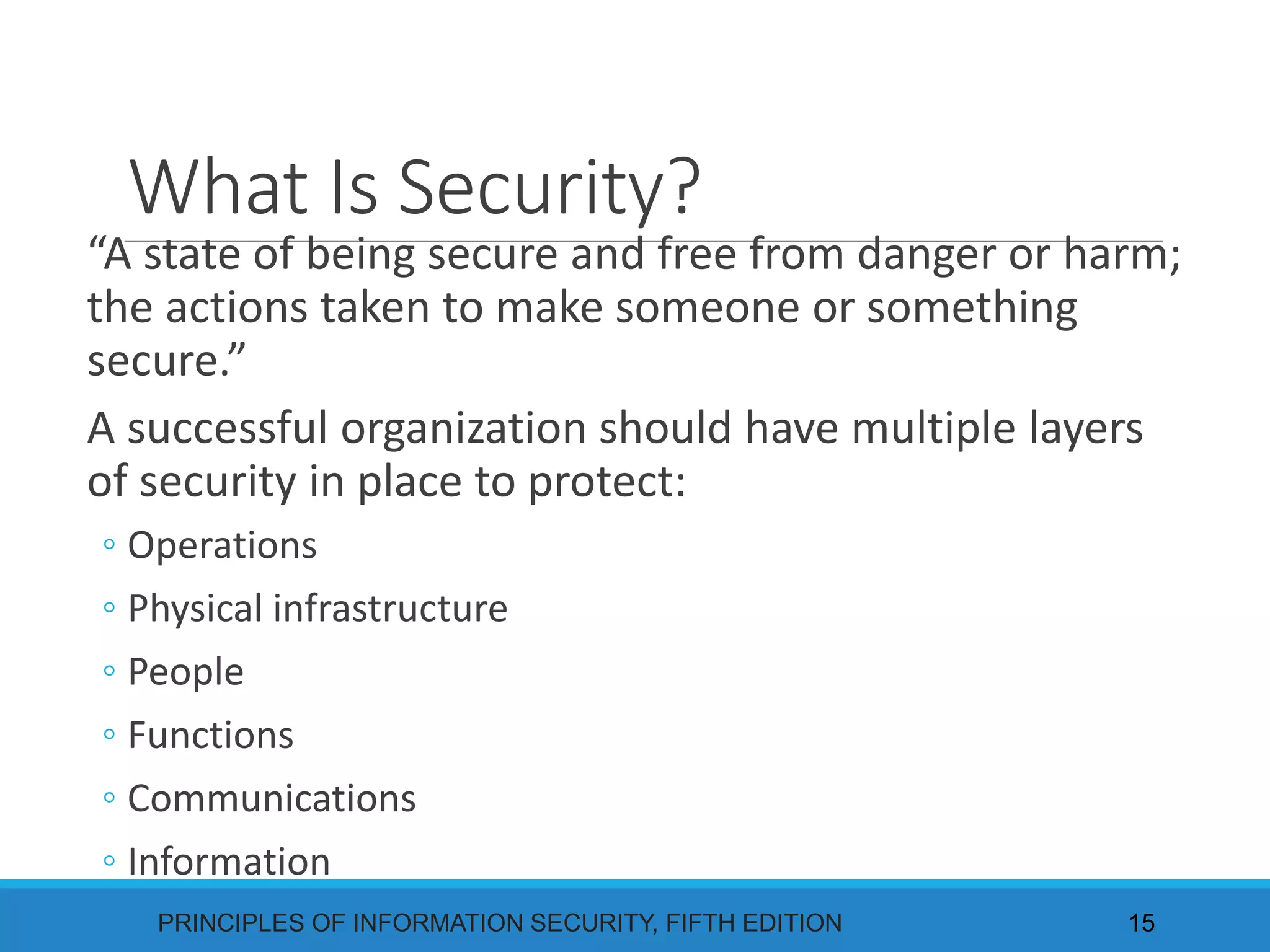Information Assurance And Security - Chapter 1 - Lesson 1 | PPT