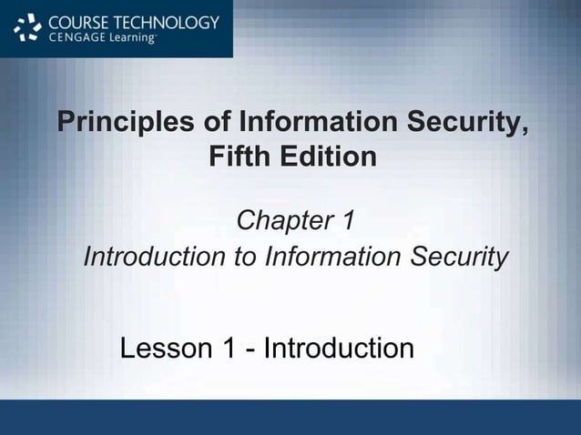 Information Assurance And Security - Chapter 1 - Lesson 1 | PPT | Information and Network ...
