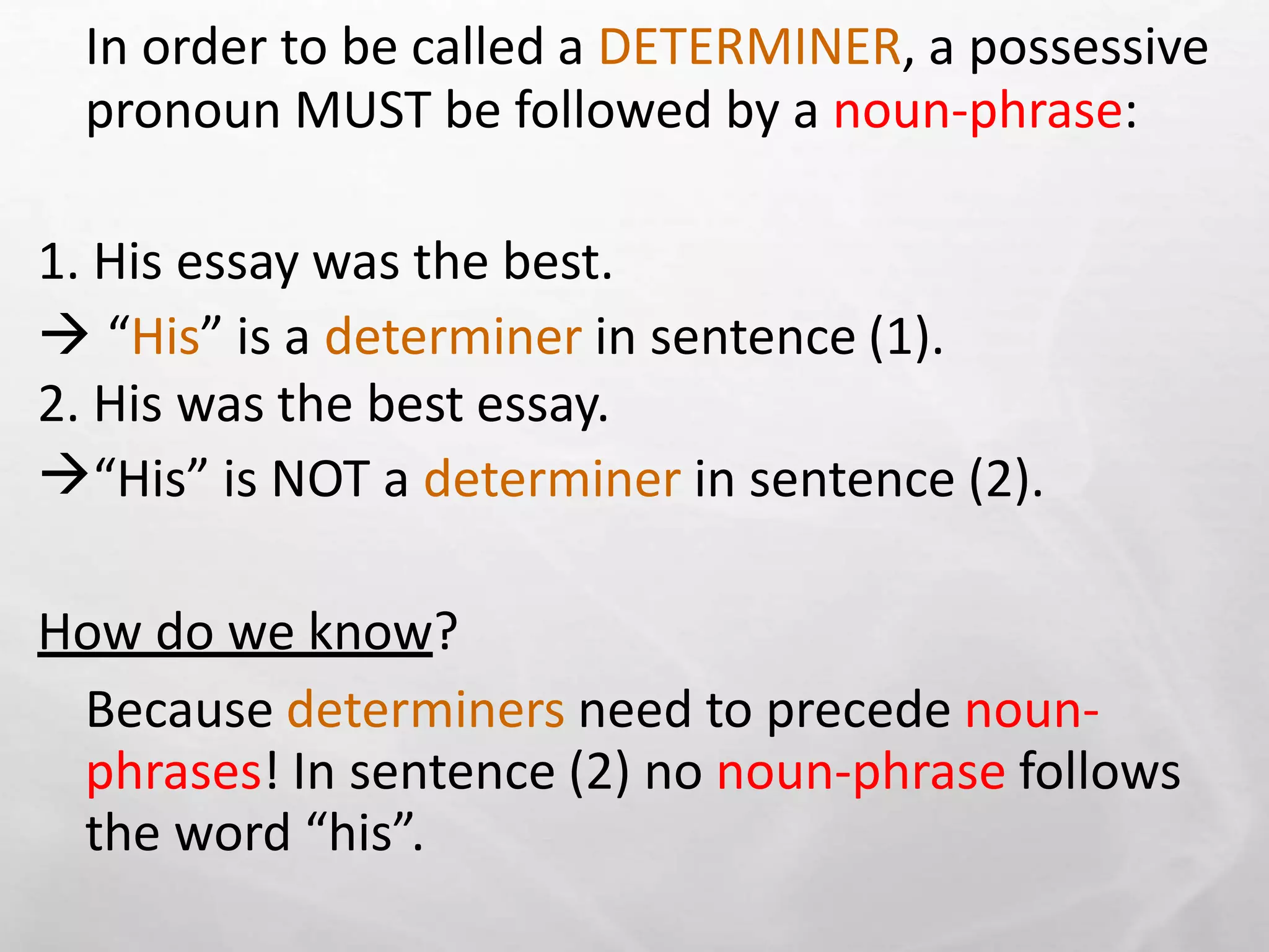 Determiners | PPTX