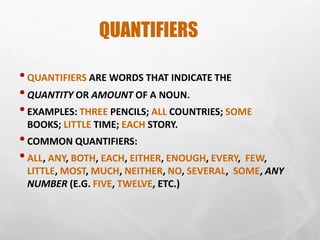 Determiners | PPTX