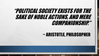 Concepts, Relations and Importance of Politics and Governance | PPTX