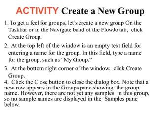 Lesson 1 Basic Tutorial Data Analysis Software for Flow Cytometry | PPTX