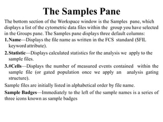Lesson 1 Basic Tutorial Data Analysis Software for Flow Cytometry | PPTX