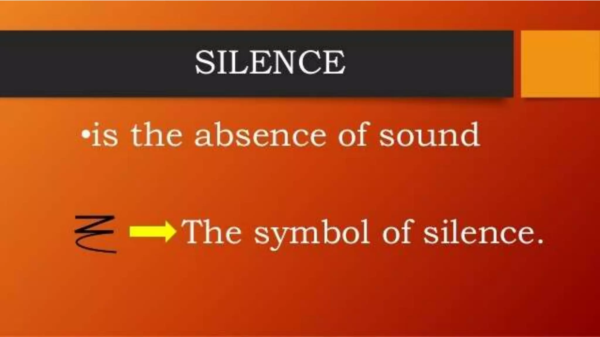 Lesson 1. Sound and Silence | PPTX