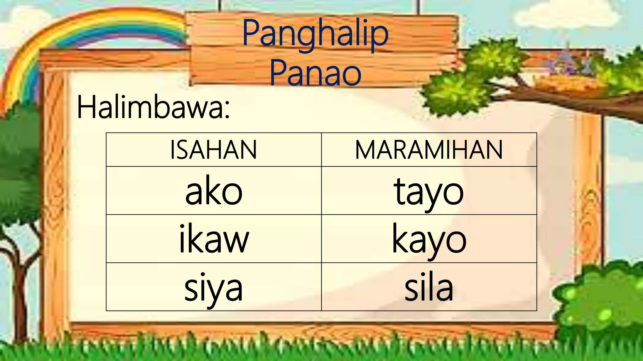 Panghalip Panao | PPTX