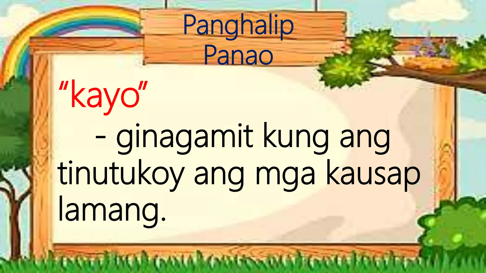 Panghalip Panao | PPTX