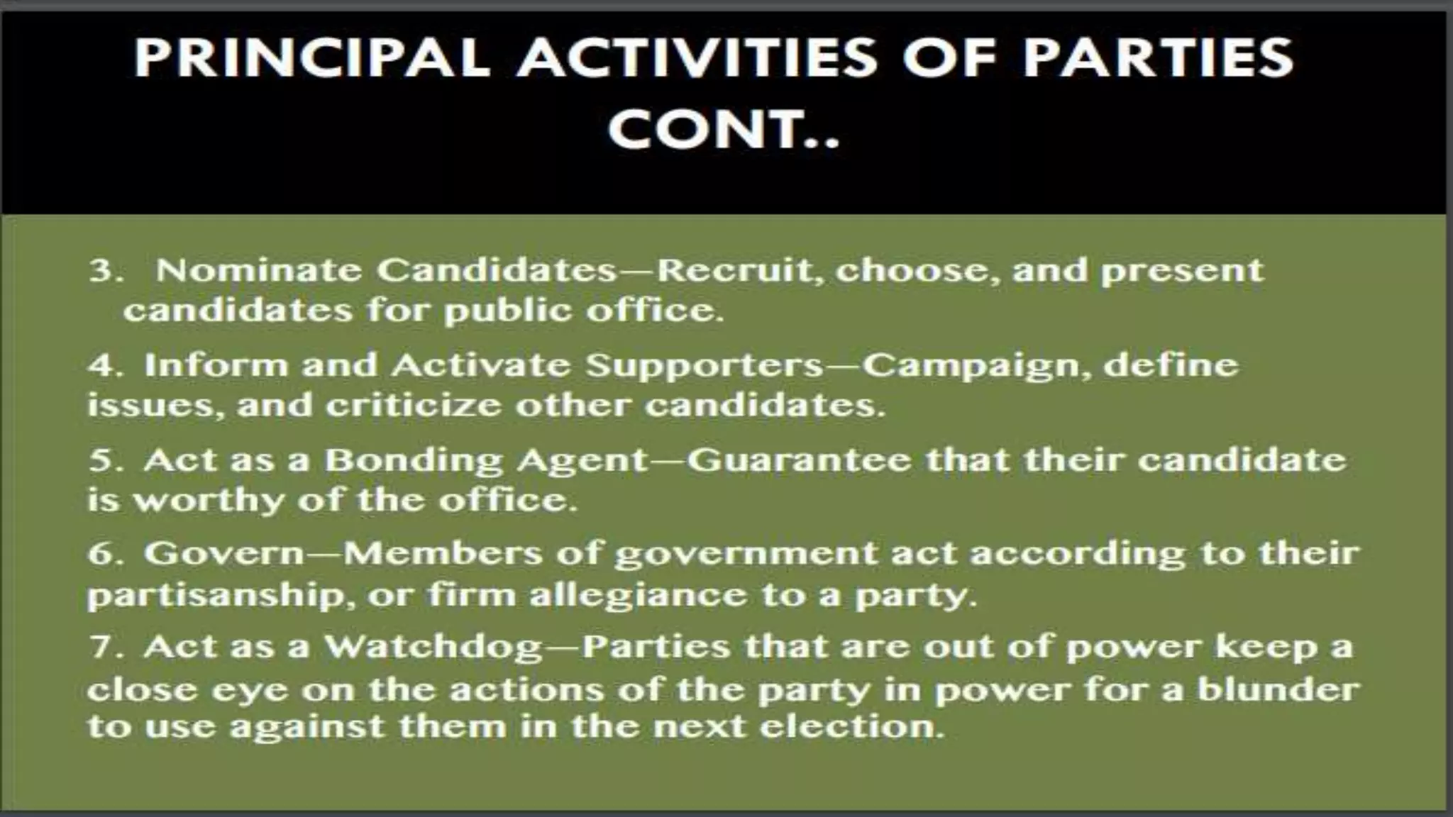 Lesson 10: POLITICAL PARTIES | PPTX